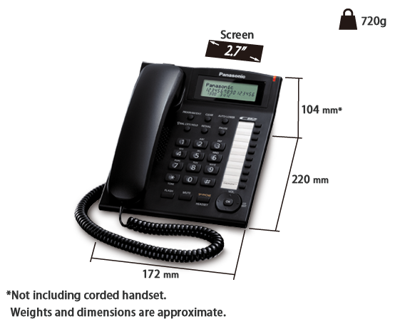 KX-TS880MX Corded Phone Integrated Telephone Systems - Panasonic