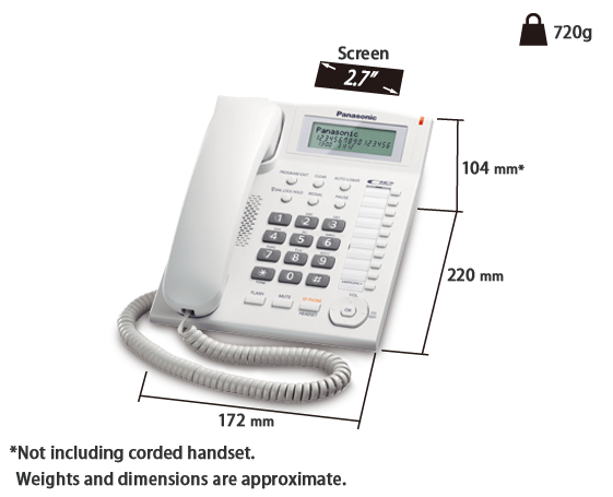KX-TS880MX Corded Phone Integrated Telephone Systems - Panasonic